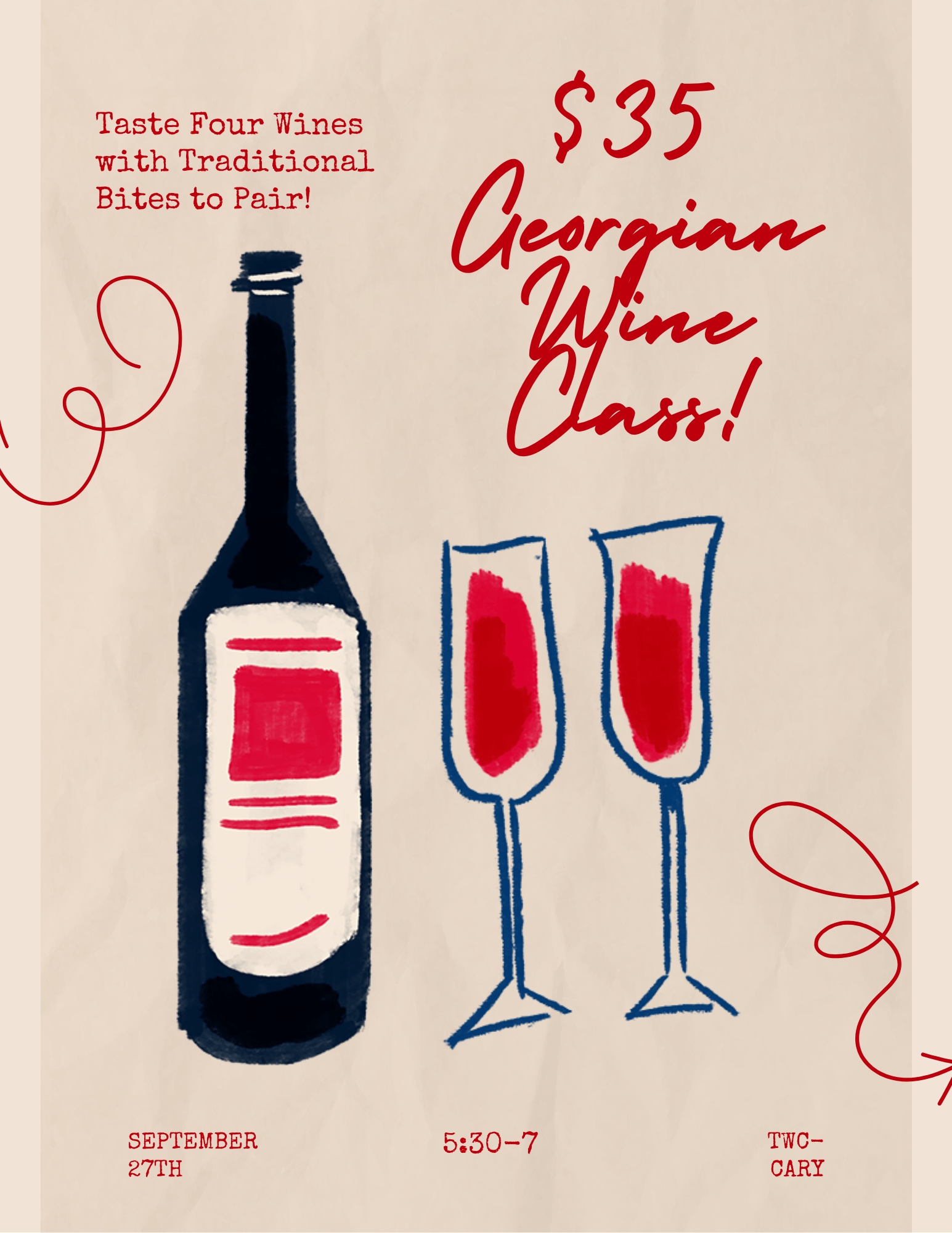 (09/27/25) $35 Georgian Wine Class-Cary – Triangle Wine Company